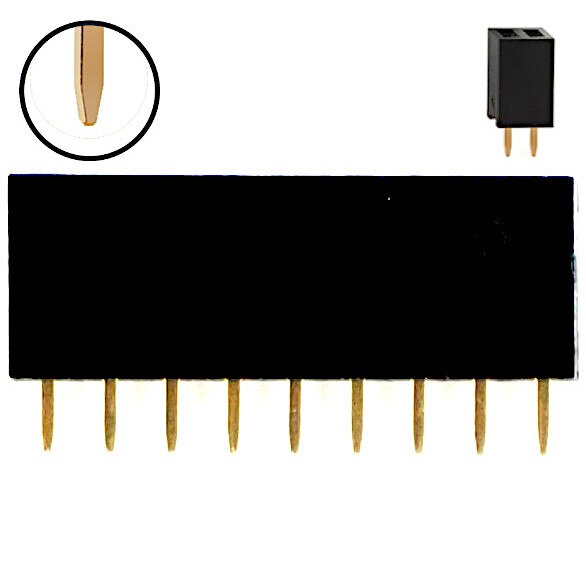 Set 2 distantieri PCB, 9 pini, 8.5 mm, Negru - eMAG.ro