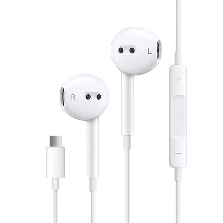 Casti pentru telefon, SANSAME, USB-C, Alb - eMAG.ro