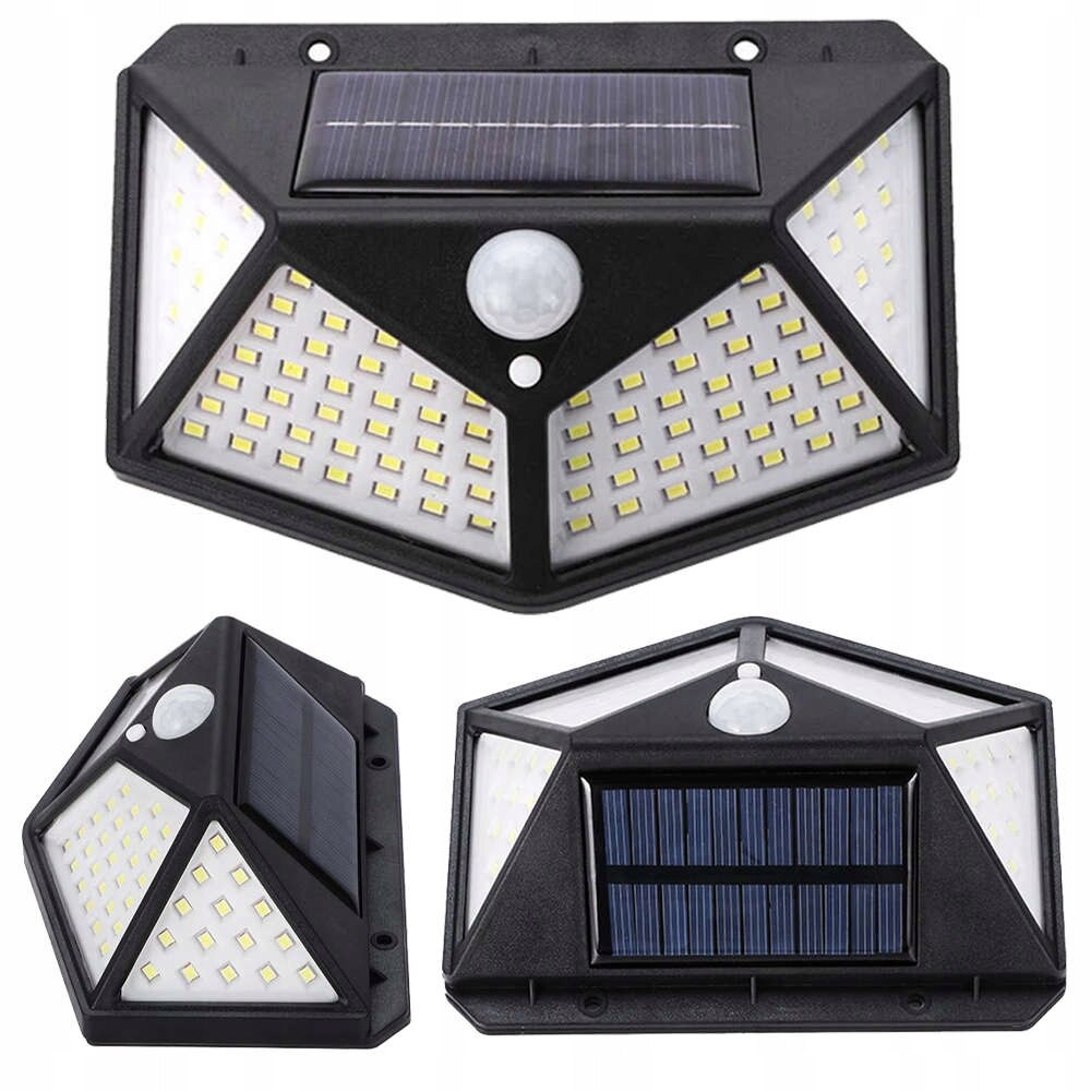 Lampa solara, DDK, 100 LED, IP65, Negru - eMAG.ro