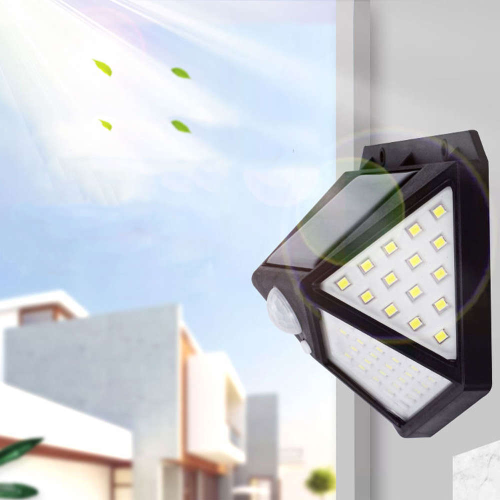 Lampa solara, DDK, 100 LED, IP65, Negru - eMAG.ro