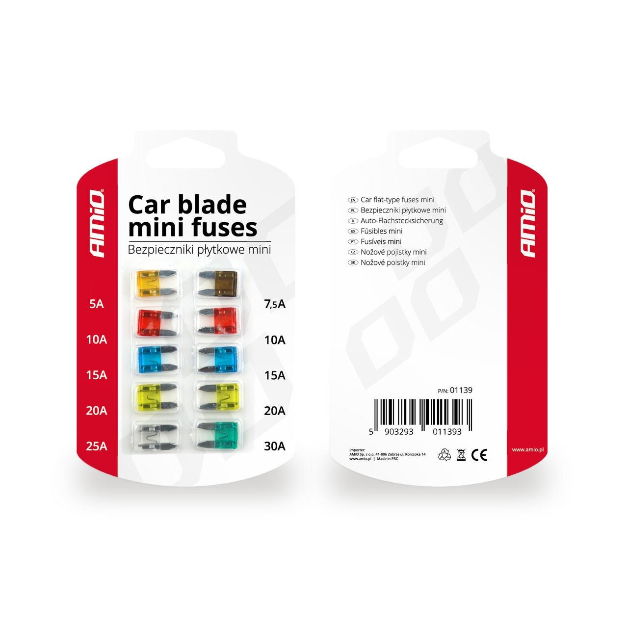 Sigurante auto Amio mini 10 buc - eMAG.ro