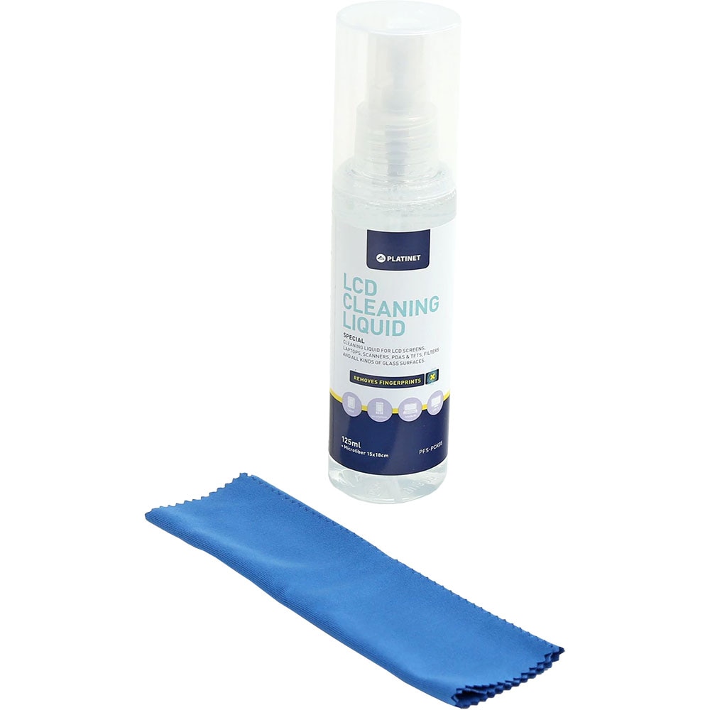 Set Spray curatare ecrane LCD/tactile + Laveta, Platinet, Microfibra ...