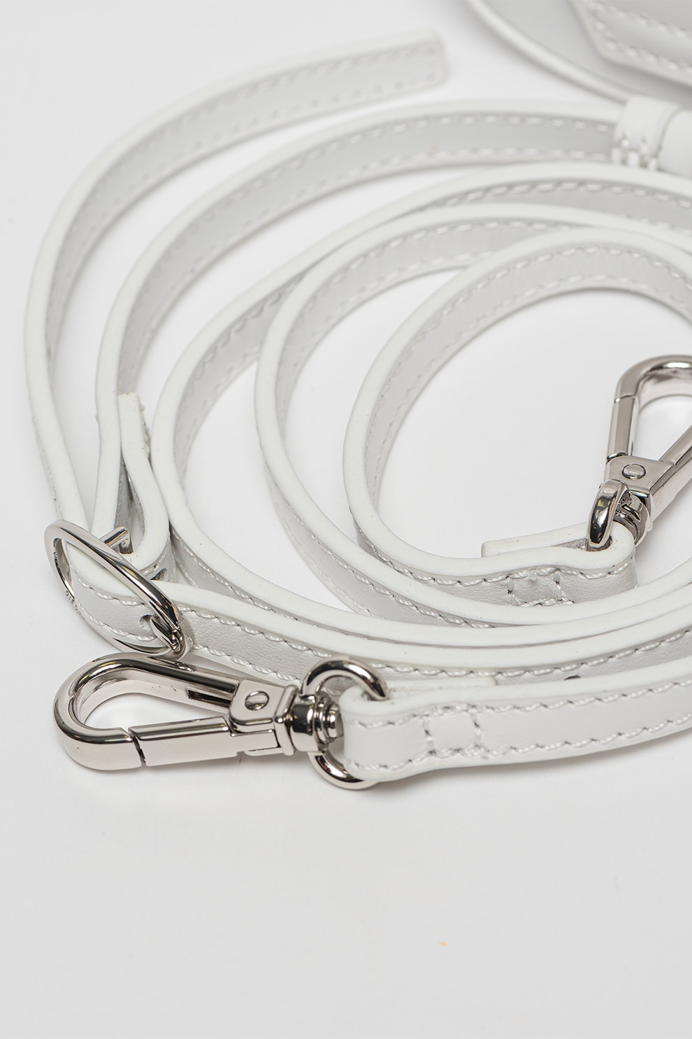 Diesel, Geanta crossbody din piele cu logo metalic, Alb - eMAG.ro