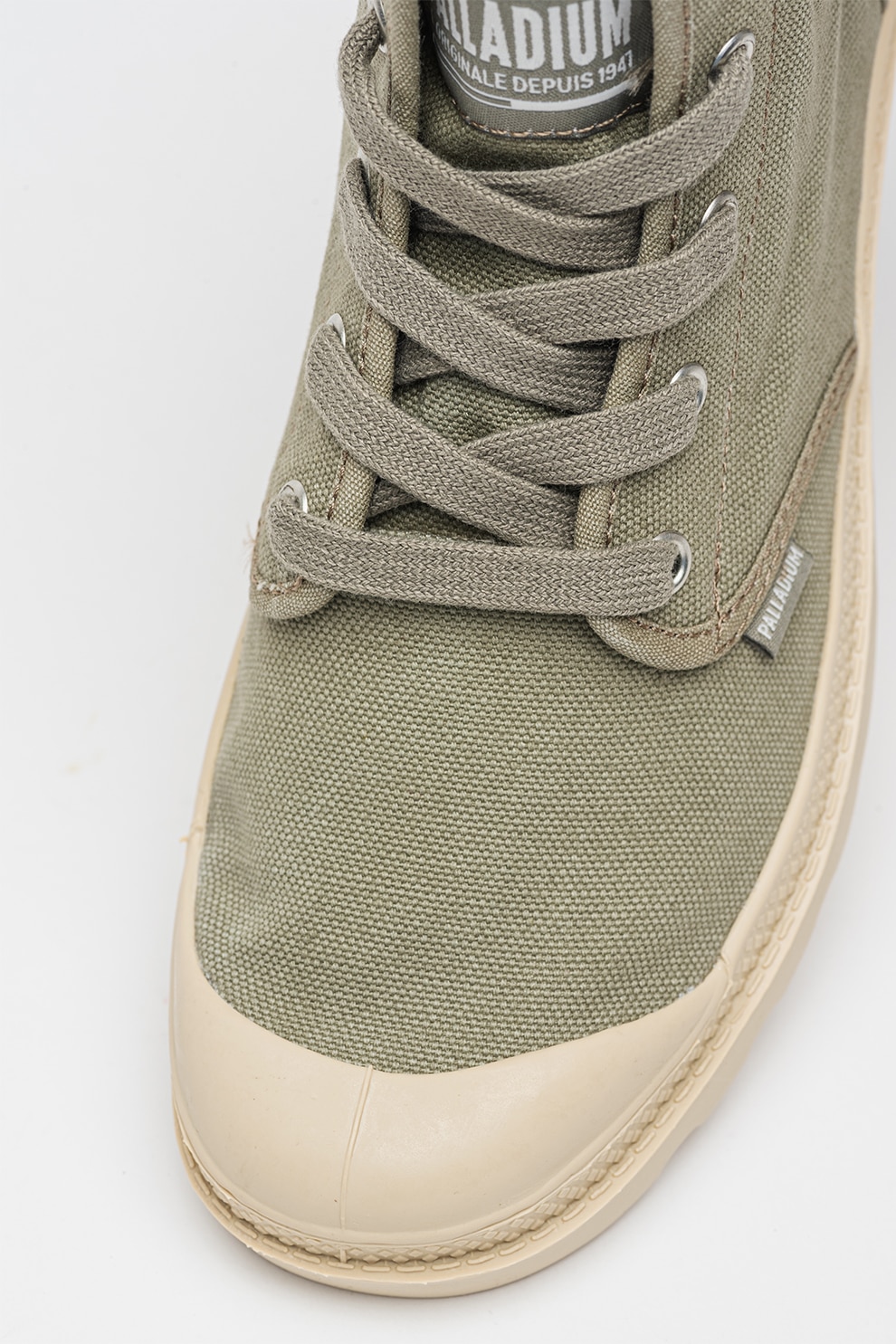 Palladium, Tenisi high-top de panza cu logo lateral Pampa, Kaki, 39 ...
