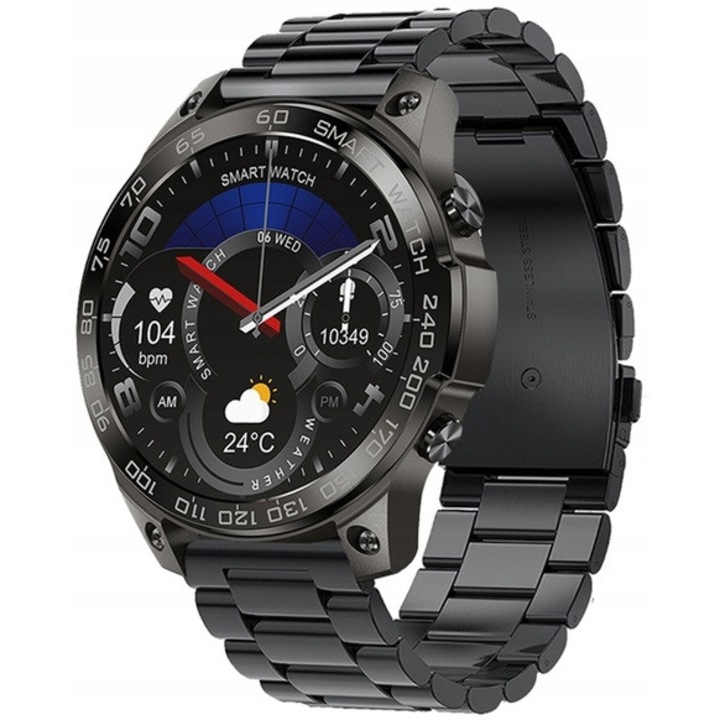 Smartwatch barbati AMOLED 1,43" 400mah Apel, Zaxer, Bluetooth, Moduri ...