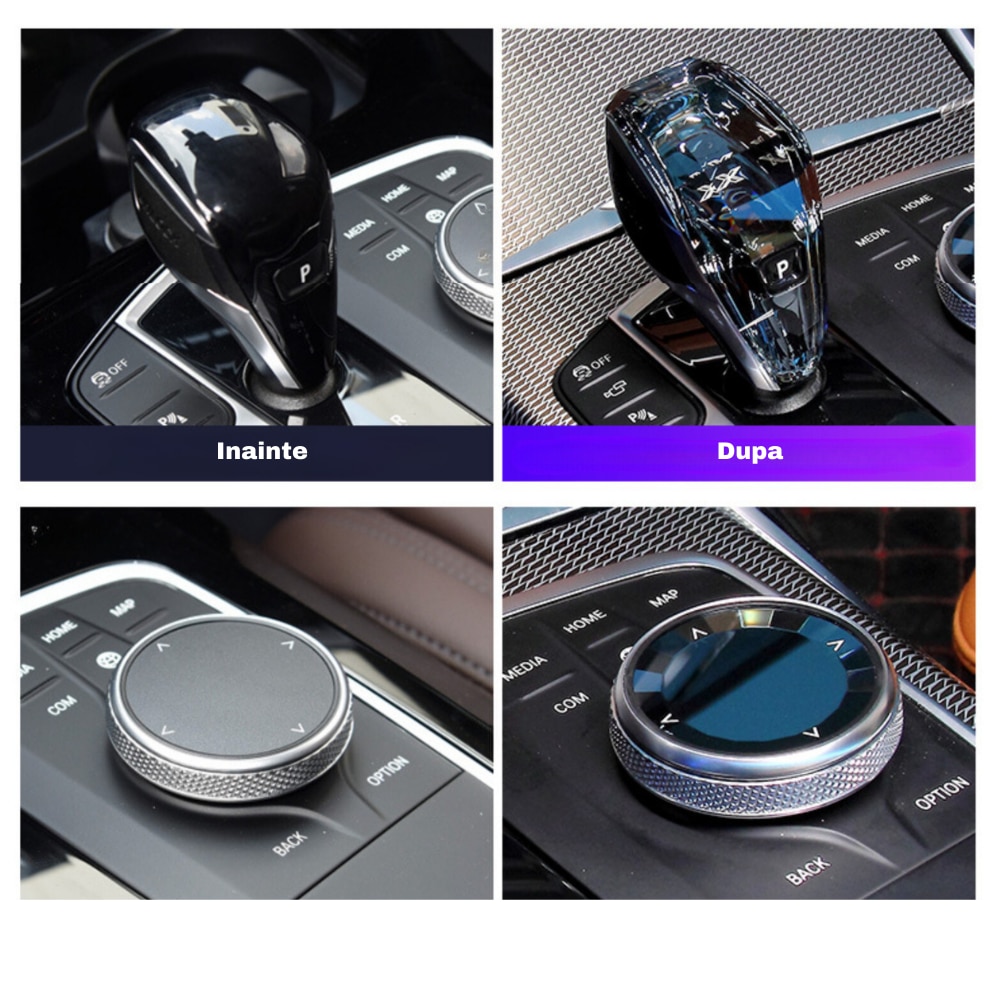 Kristály sebességváltó gombok és kar BMW 5-ös sorozat G30 G38 2018-2021 ...