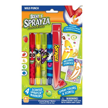 Комплект за рисуване SCENTOS SPRAYZA -WILD PUNCH, 48553 - eMAG.bg