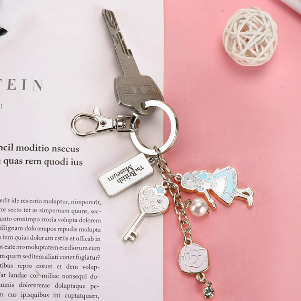 Set de brelocuri cu inel Aprilye, 20 piese, aliaj zinc, argintiu, 36,2 ...