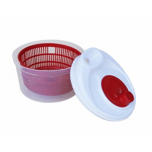 Uscator salata si verdeturi, 4.5 l, plastic, Rosu - eMAG.ro