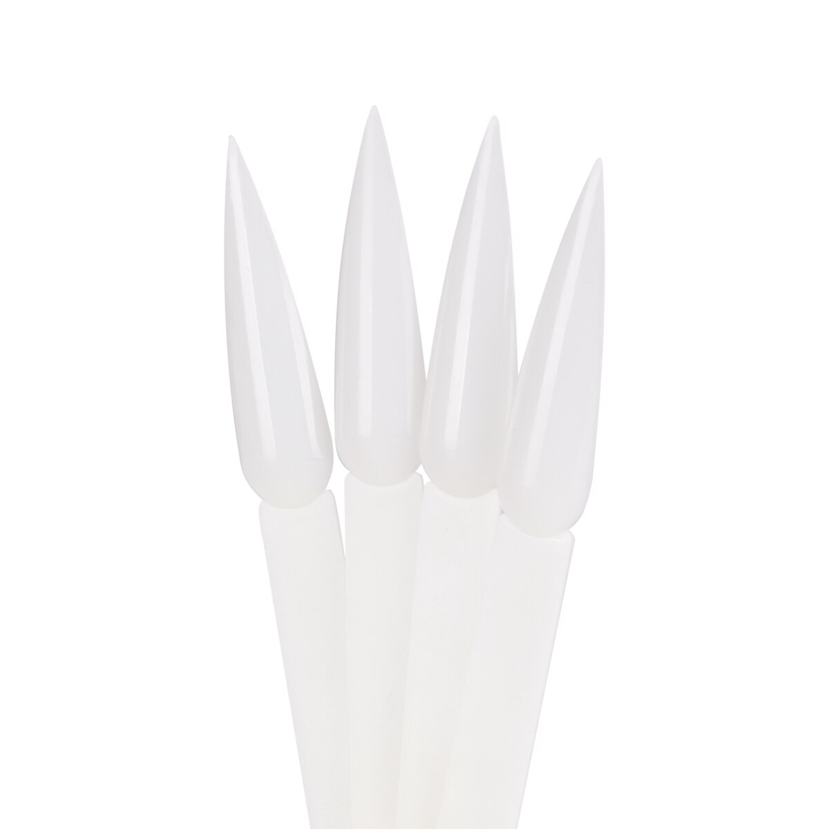 Set 50 tips unghii, Activeshop, Plastic, Alb - eMAG.ro