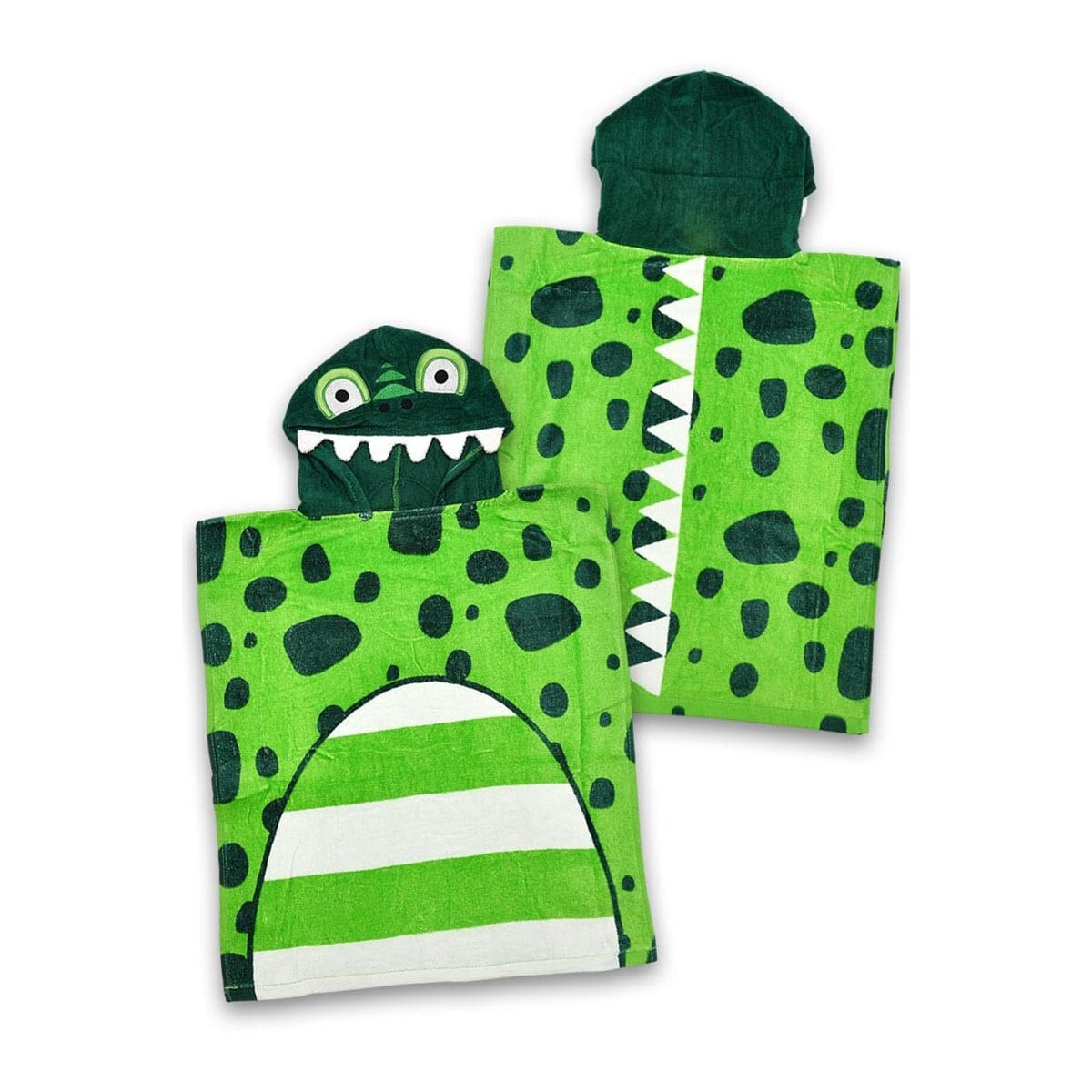 Prosop Poncho de plaja pentru copii, 50 x 115 cm, Dinozaur - eMAG.ro