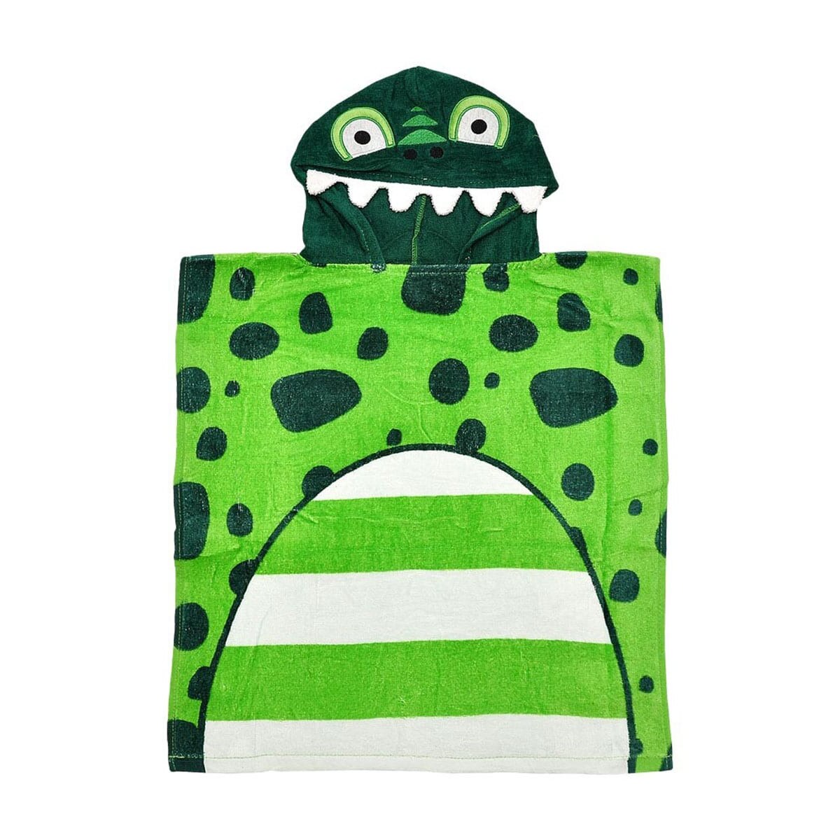 Prosop Poncho de plaja pentru copii, 50 x 115 cm, Dinozaur - eMAG.ro