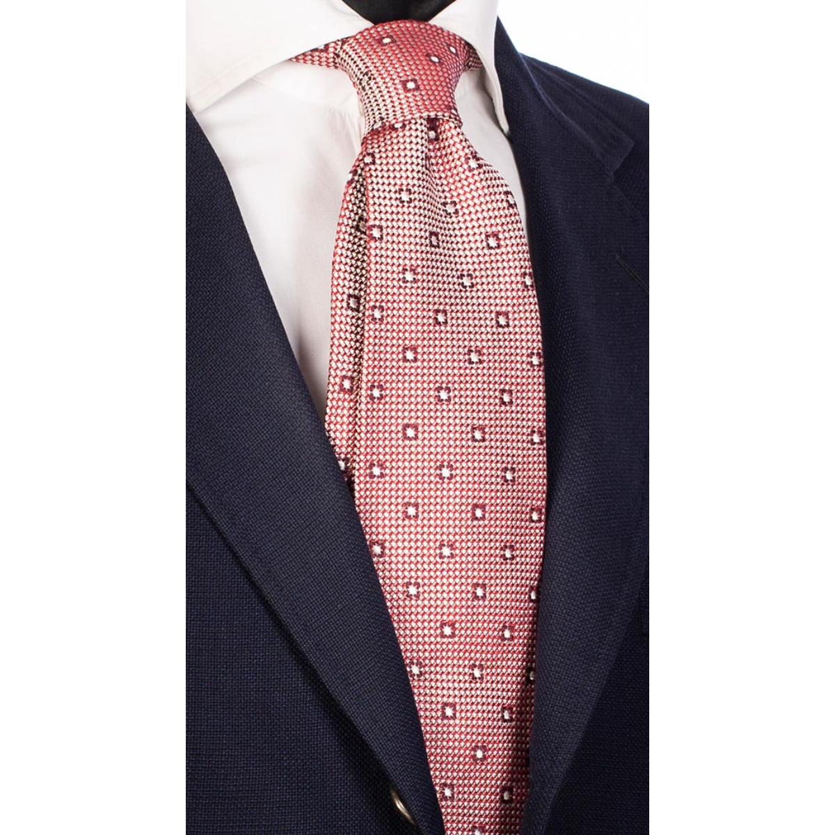 Cravata matase AN5226, roz, 148 cm x 8 cm - eMAG.ro