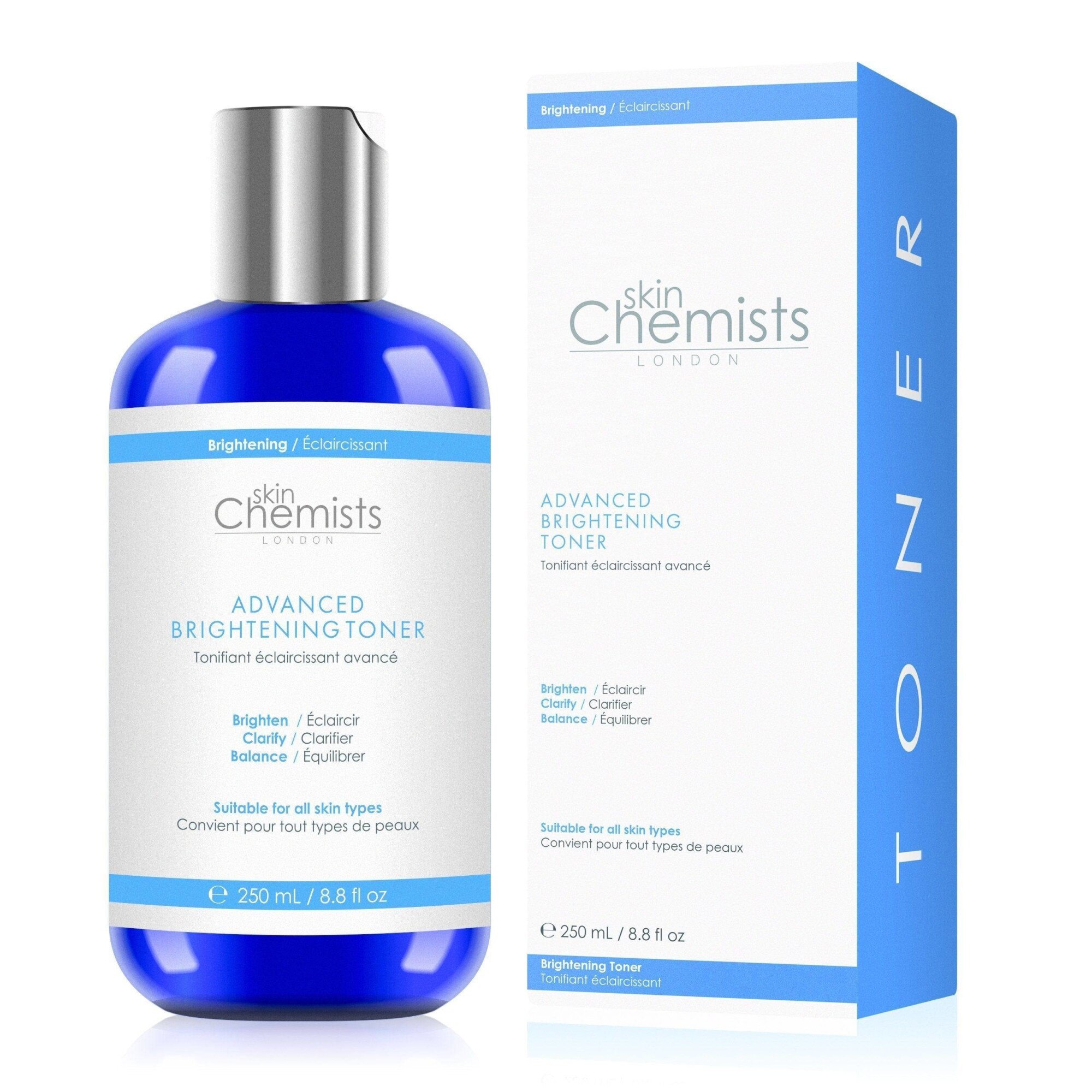 Lotiune tonica, SkinChemists Advanced Brightening, 250 ml - eMAG.ro