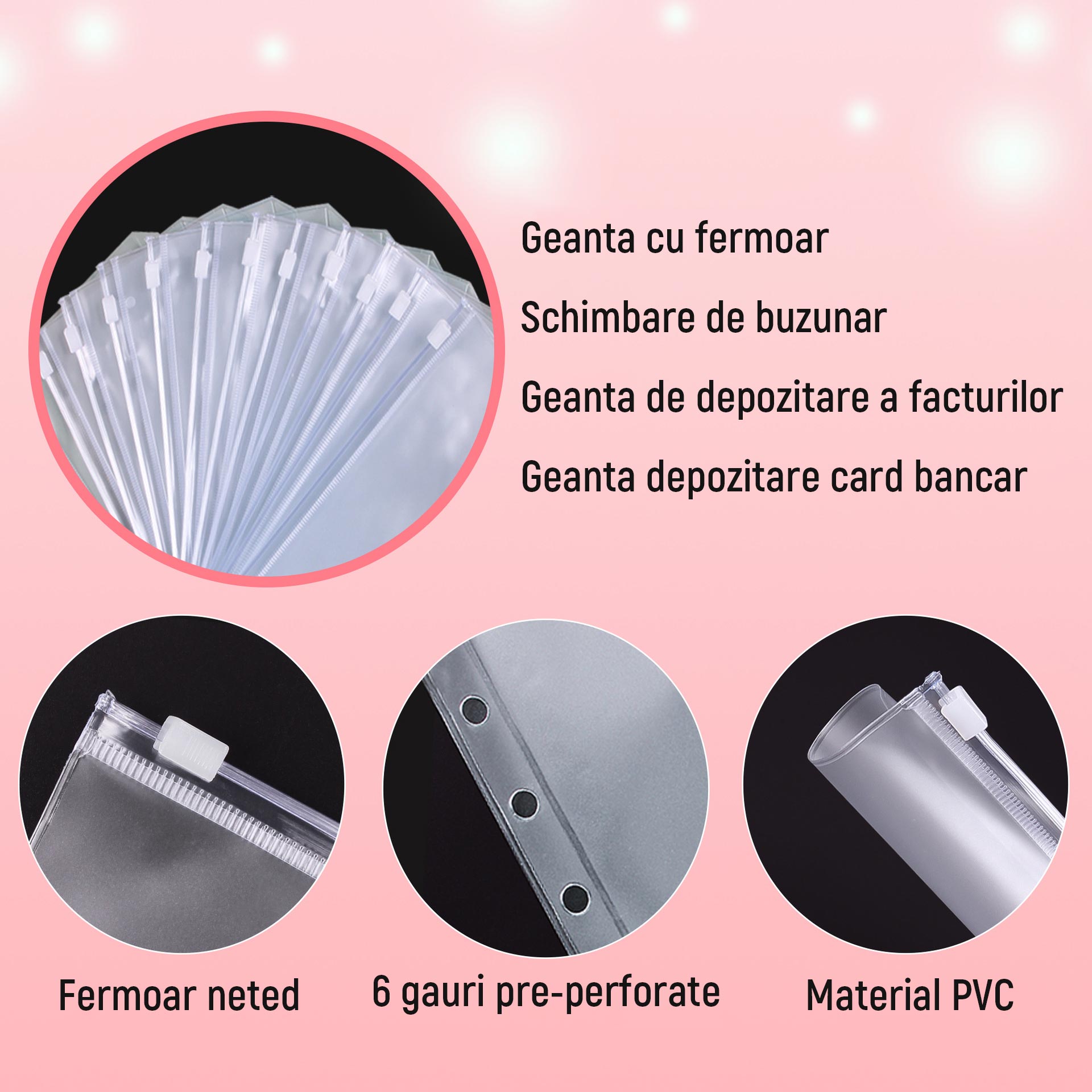 Set agenda planificator buget A6, Imprimeu marmura, cu card de buget ...