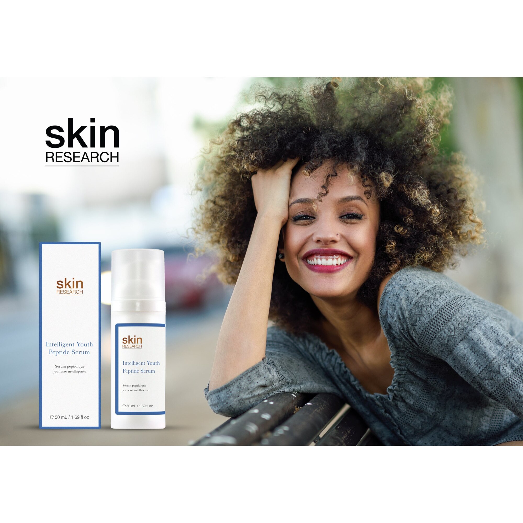 Ser cu peptide Intelligent Youth, Skin Research, 50 ml - eMAG.ro