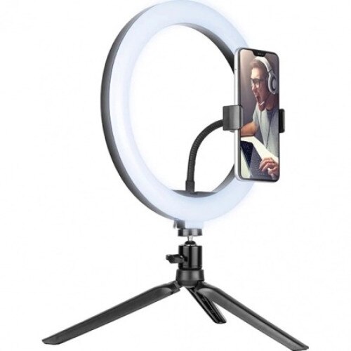 Lampa circulara Ringlight 26 cm cu Mini trepied, cap bila rotativa plus ...