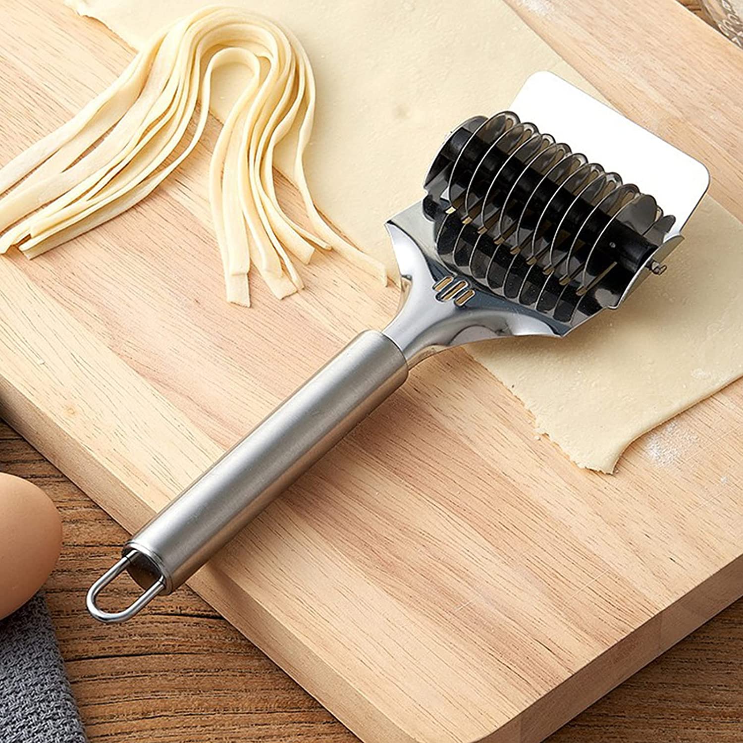 Cutit pentru Paste si Taitei, Bukate, 9 Lame, Otel Inoxidabil - eMAG.ro