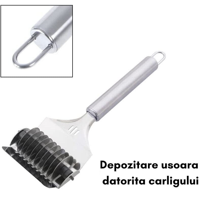 Cutit pentru Paste si Taitei, Bukate, 9 Lame, Otel Inoxidabil - eMAG.ro