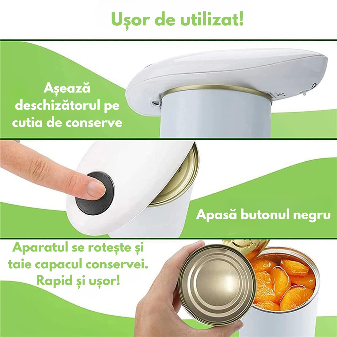 Desfacator electric de conserve, Bukate, Automat, One-Touch, Magnetic ...