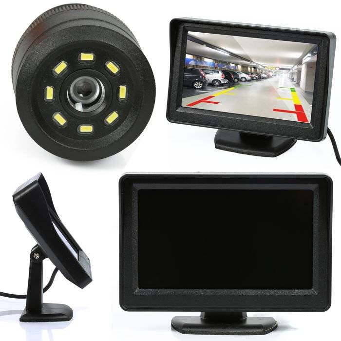 Camera marsarier cu monitor LCD TFT, Interlook, 4,3 inchi, Negru - eMAG.ro