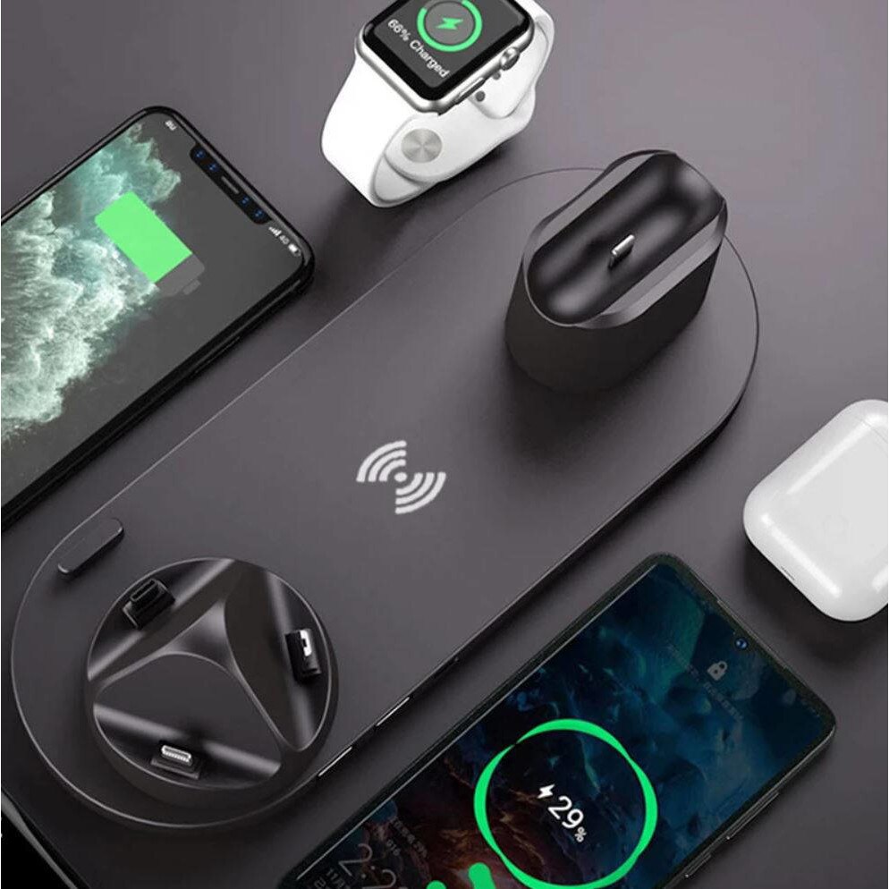 Statie incarcare QI Apple/iPhone/Airpods/Watch, Interlook, Wireless, 15 ...