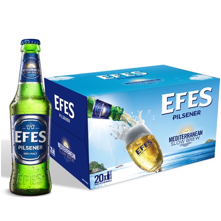 Bere blonda Efes Pilsener, 5% sticla 20 x 0.5l - eMAG.ro