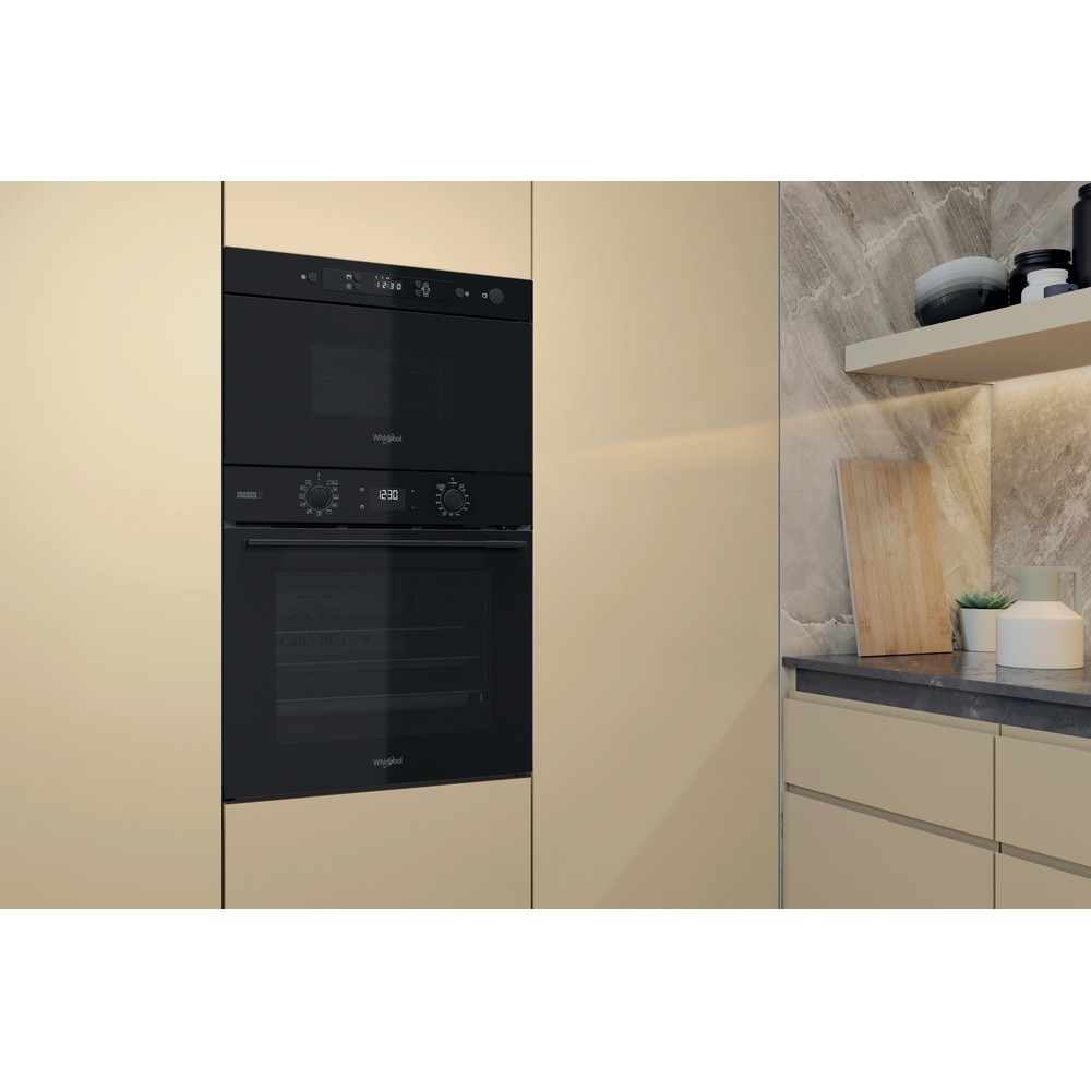Микровълнова фурна Whirlpool MBNA900B, 22L, 750 W, 4 нива, механично ...