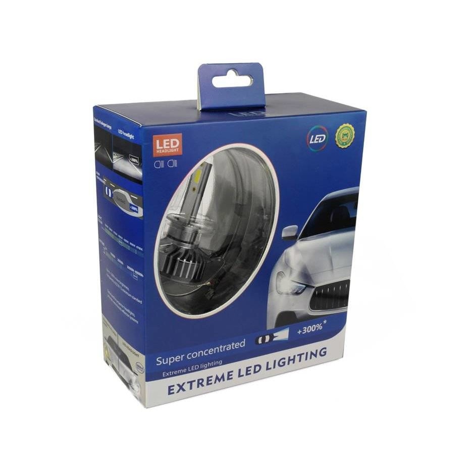 Set 2x becuri auto LED H4, Interlook, 50 W, 12000lm - eMAG.ro