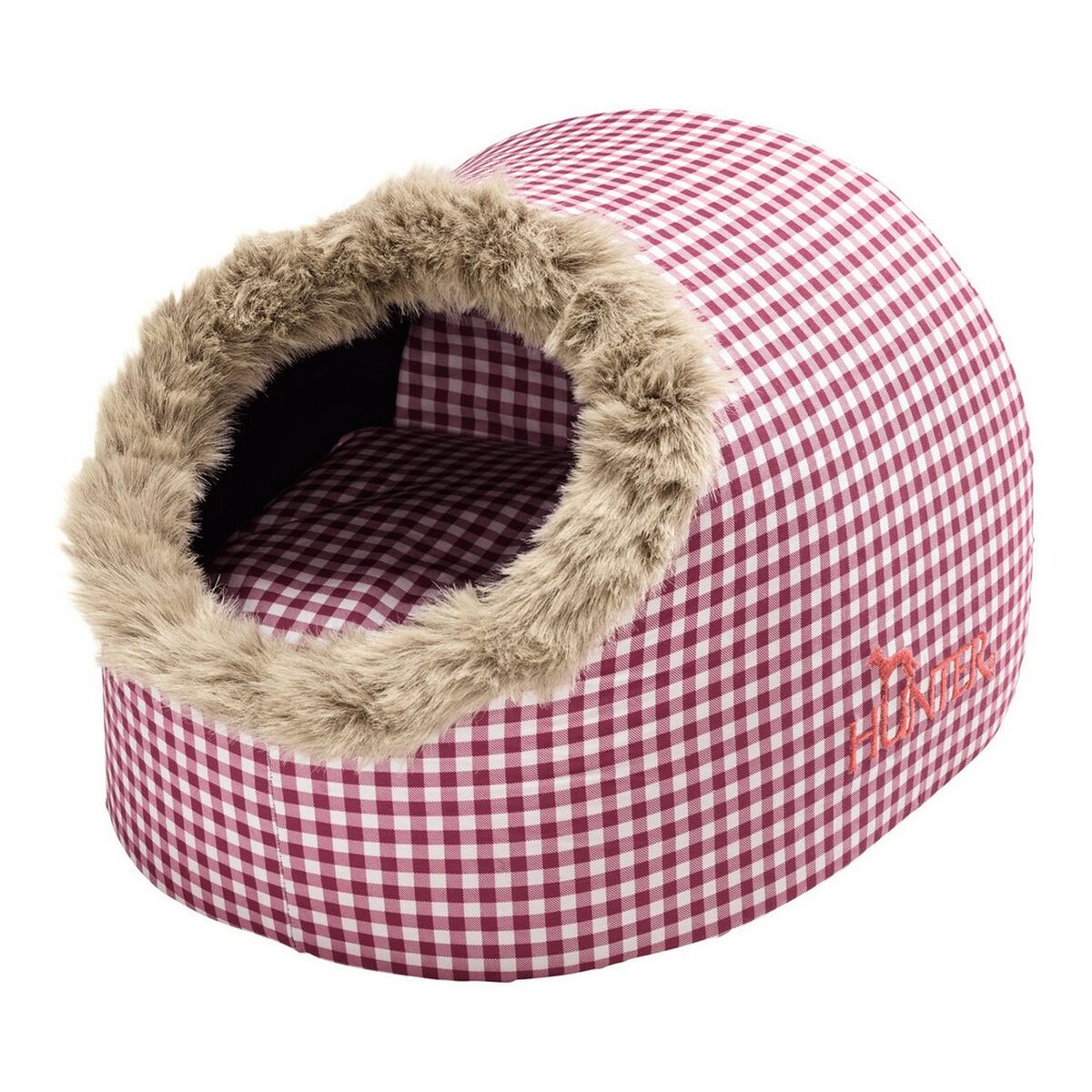 Pat pentru pisici, Hunter, Textil, 38 x 40 x 27 cm, Multicolor - eMAG.ro