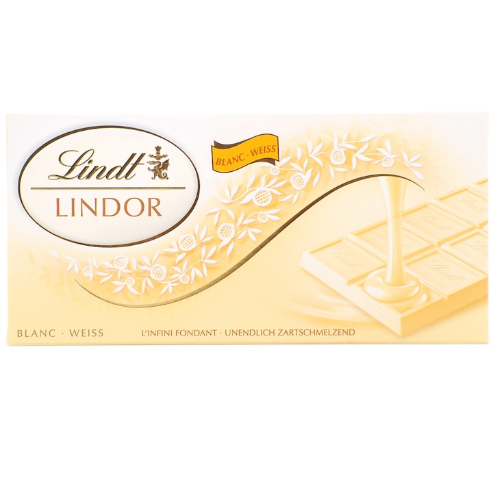 Tableta de ciocolata alba, Lindt 100 gr - eMAG.ro