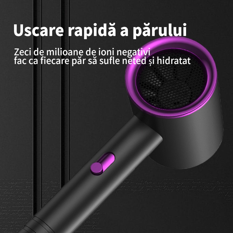 Uscator de par, cu 3 trepte, protectie la temperatura, ioni negativi ...