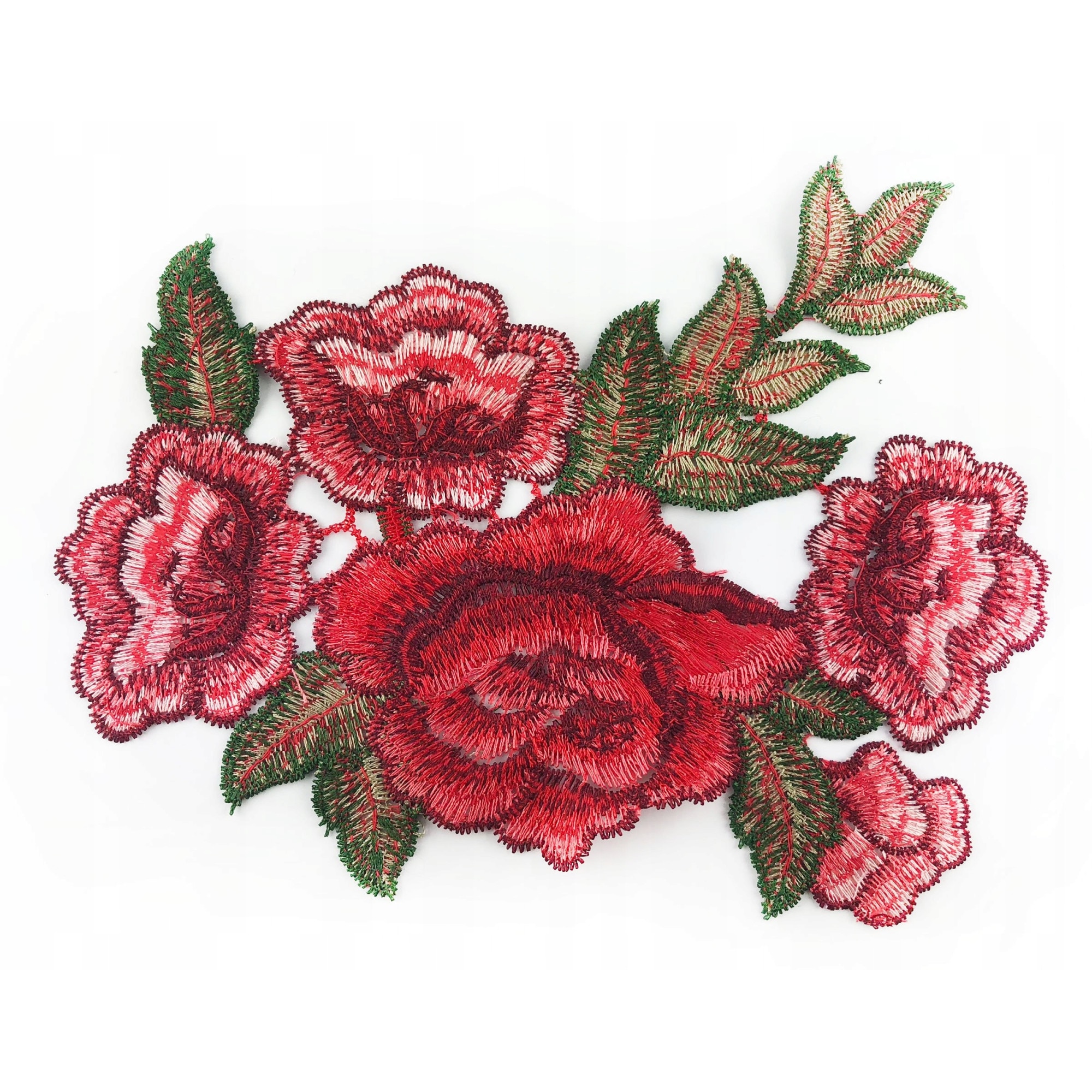 Set 2 petice broderie flori de trandafir, Little Angel, 18 cm ...