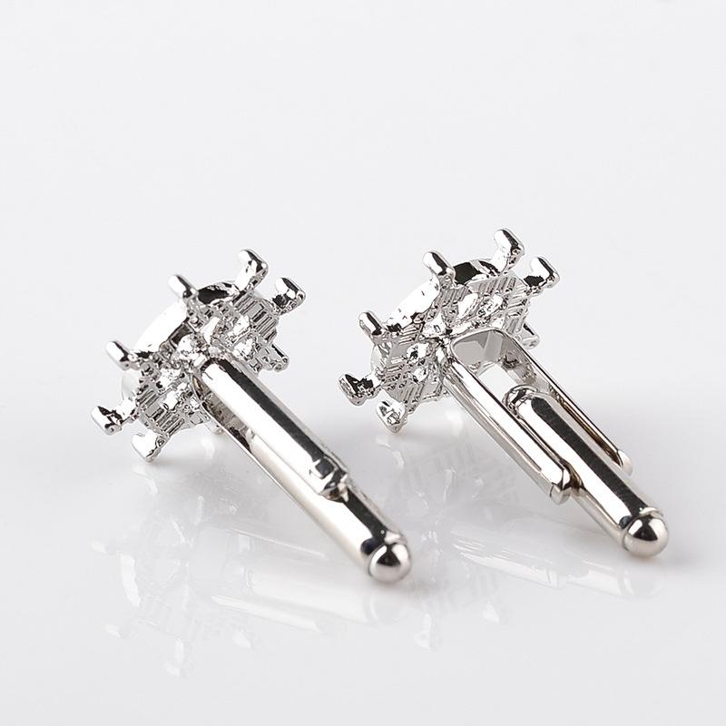 Set 2 butoni camasa, Pinets, Argintiu - eMAG.ro