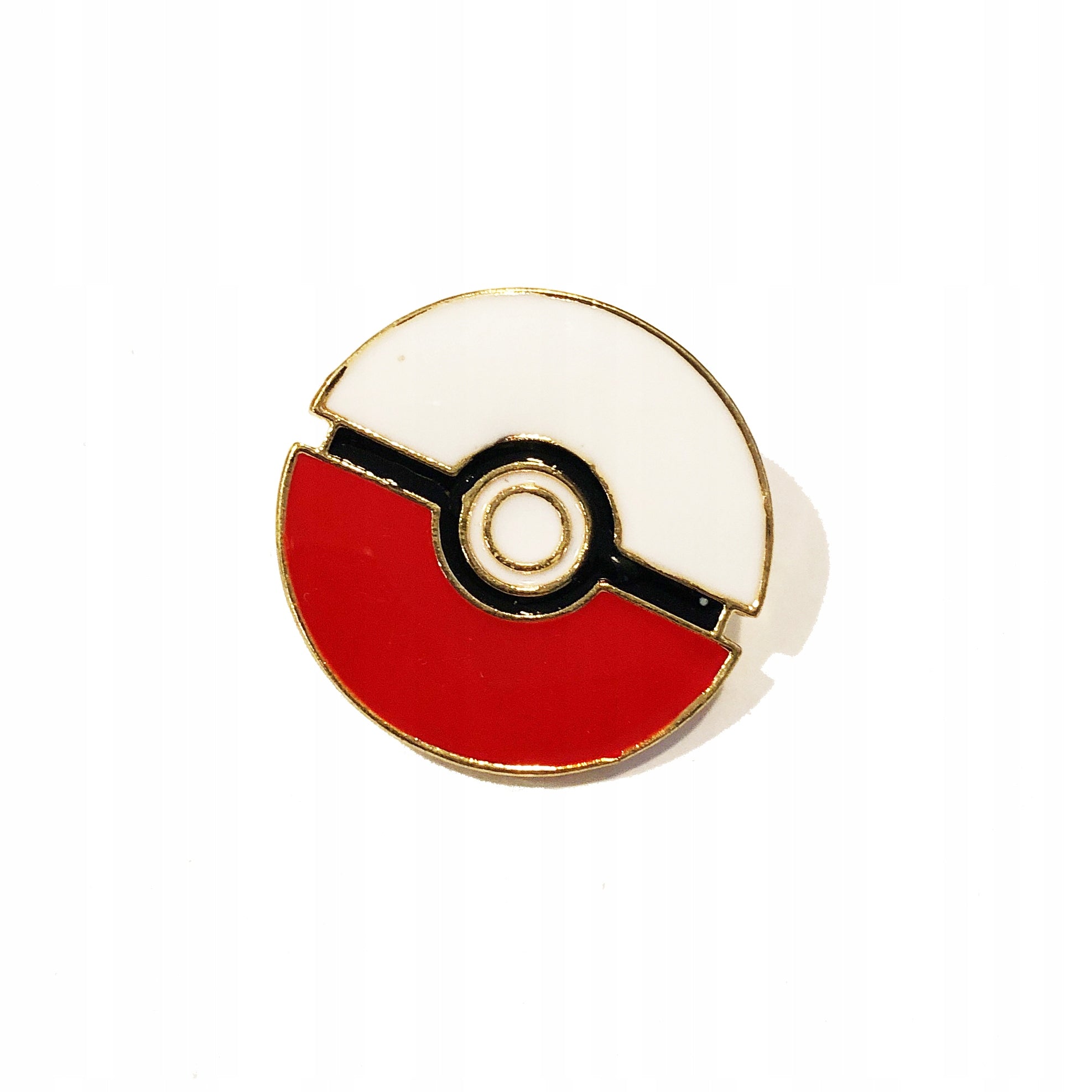 Brosa tip pin, PINETS, Model Pokeball Pokemon, Rosu/Alb - eMAG.ro