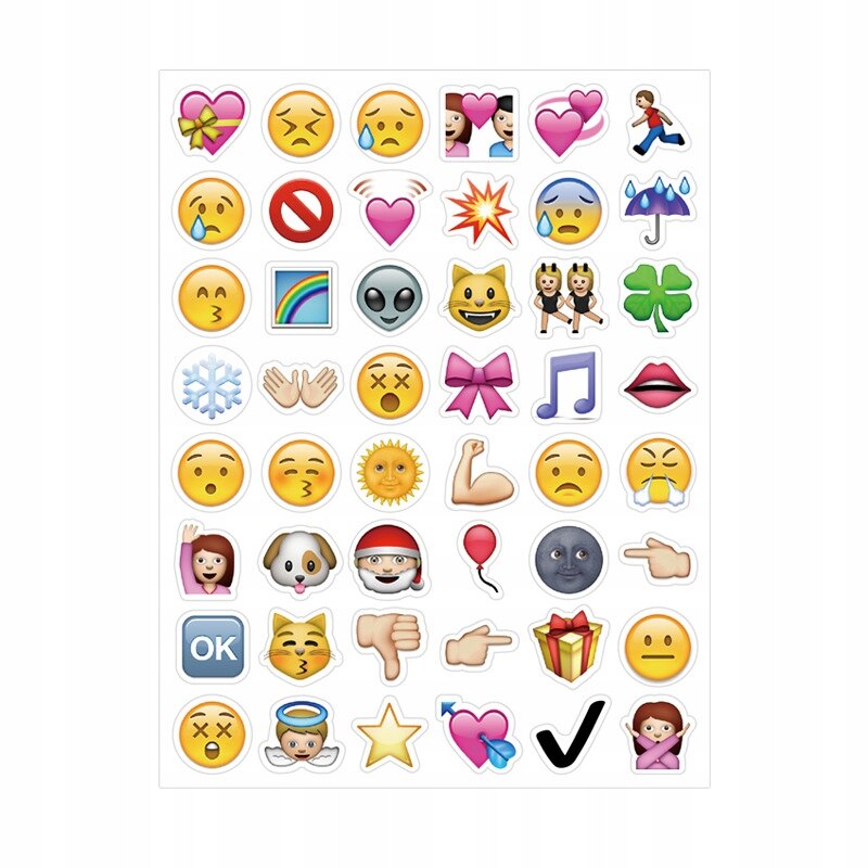 Set 144x Autocolante emoji motivationale, 17.5x13.5 cm, Multicolor ...