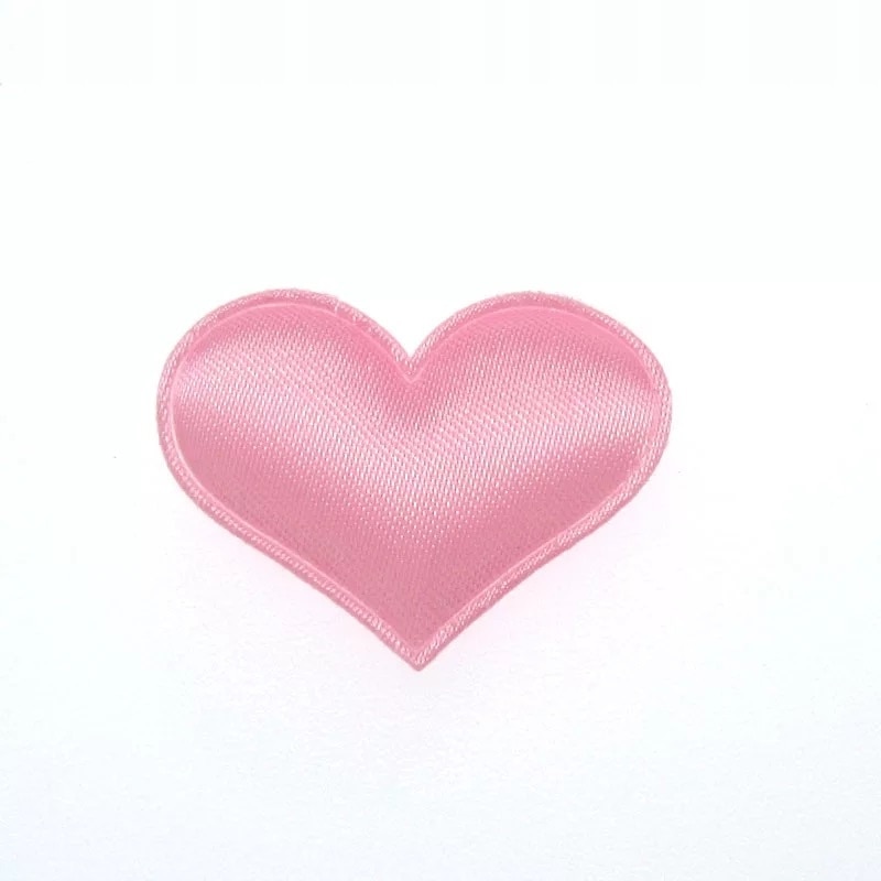 Set 10x Inimioare decorative, Stofa, 3D, Roz - eMAG.ro