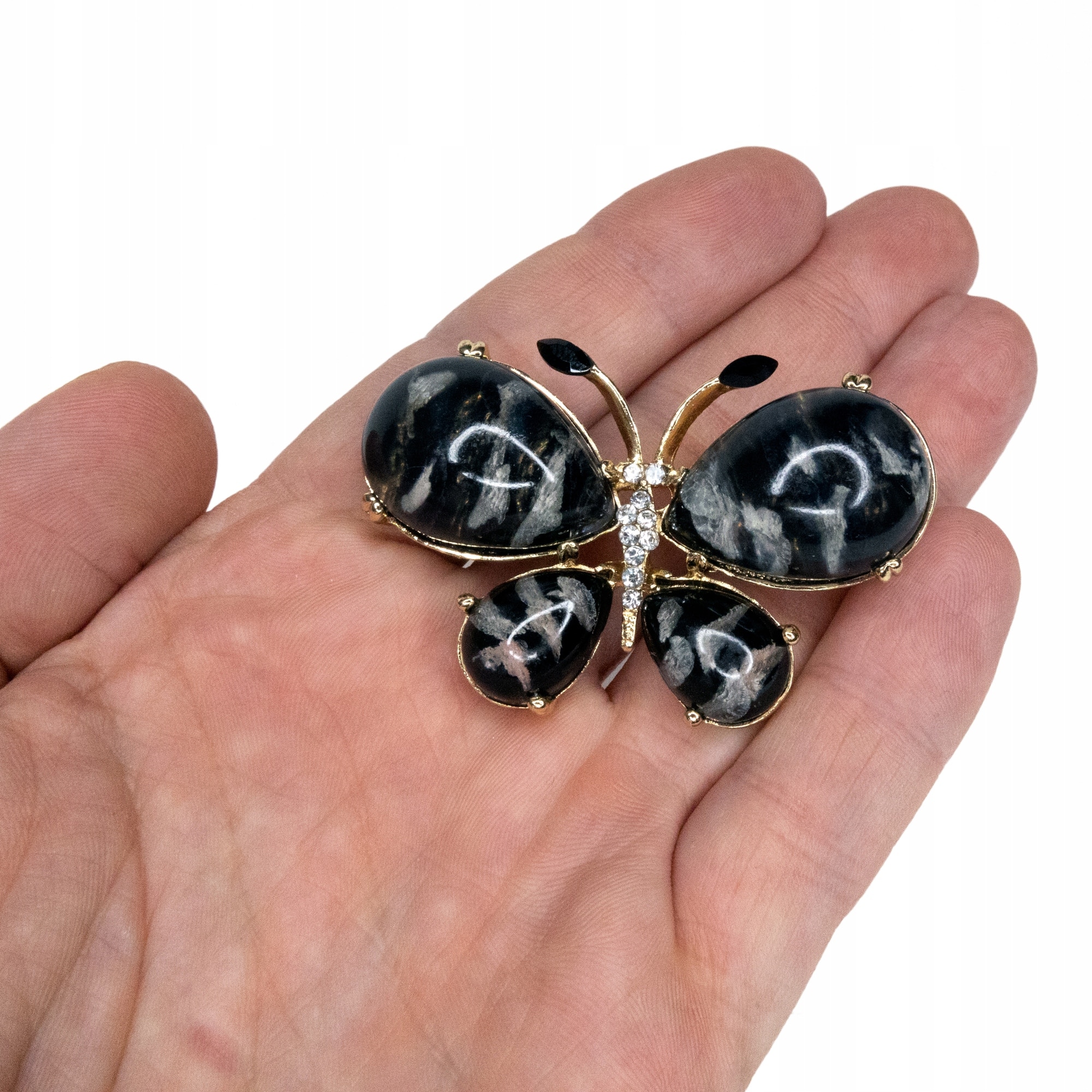 Brosa, Pinets, Metal/Zirconiu, Negru - eMAG.ro