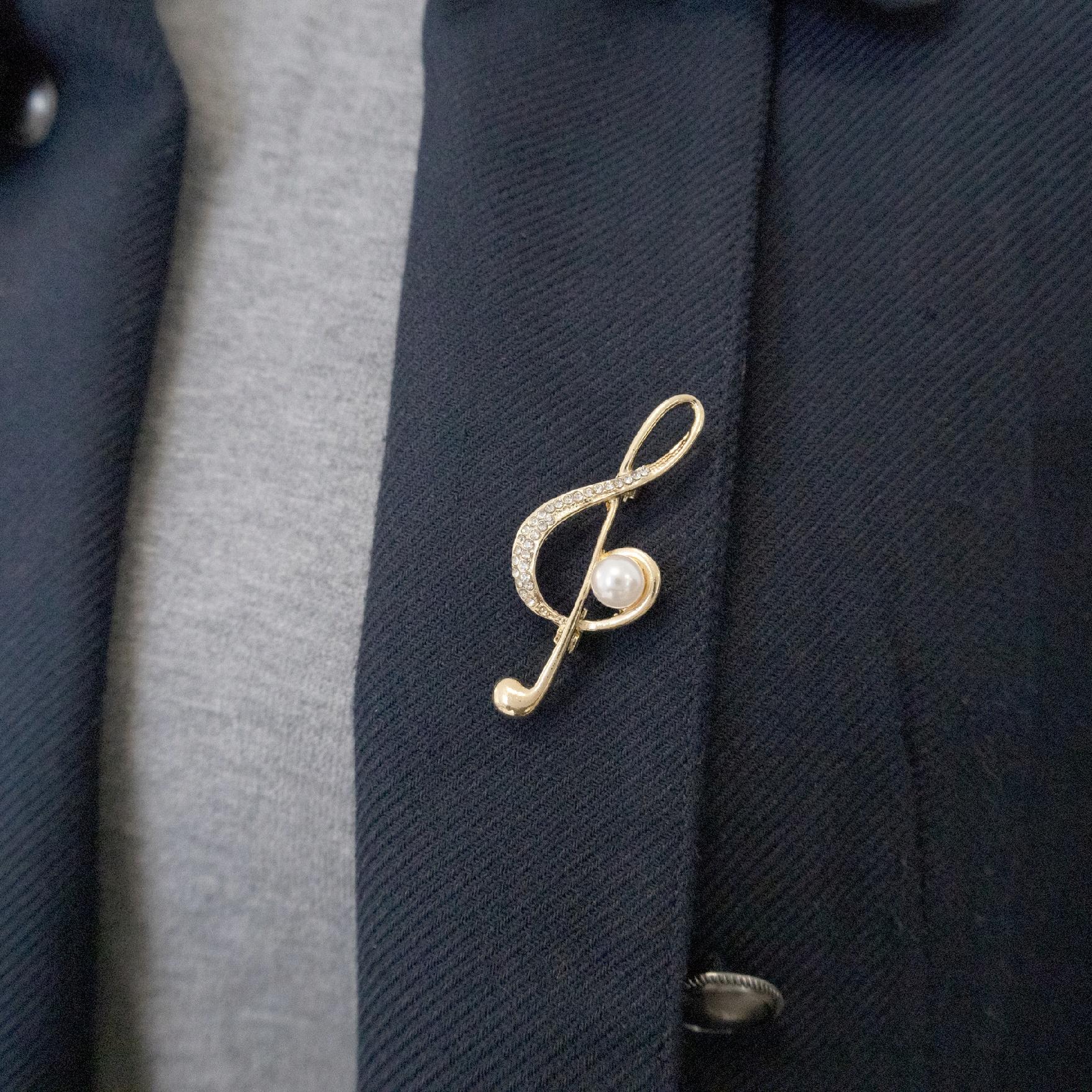 Brosa, Pinets, Metal/Zirconiu, Auriu - eMAG.ro