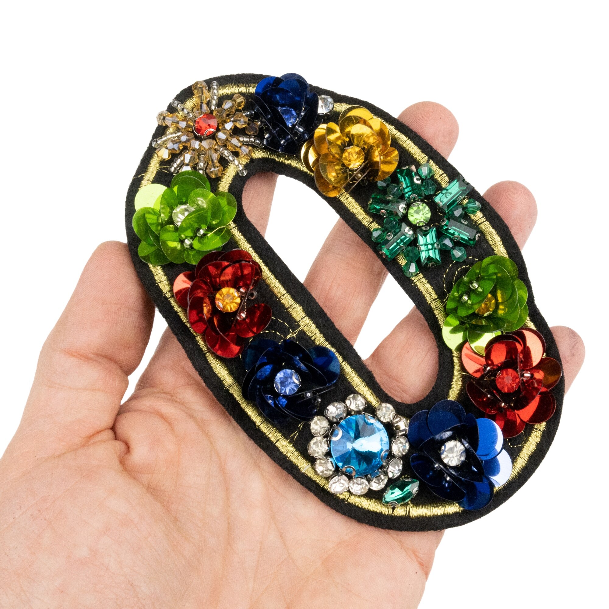 Petic brodat, Little Angel, Material textil/Zirconiu, Multicolor - eMAG.ro