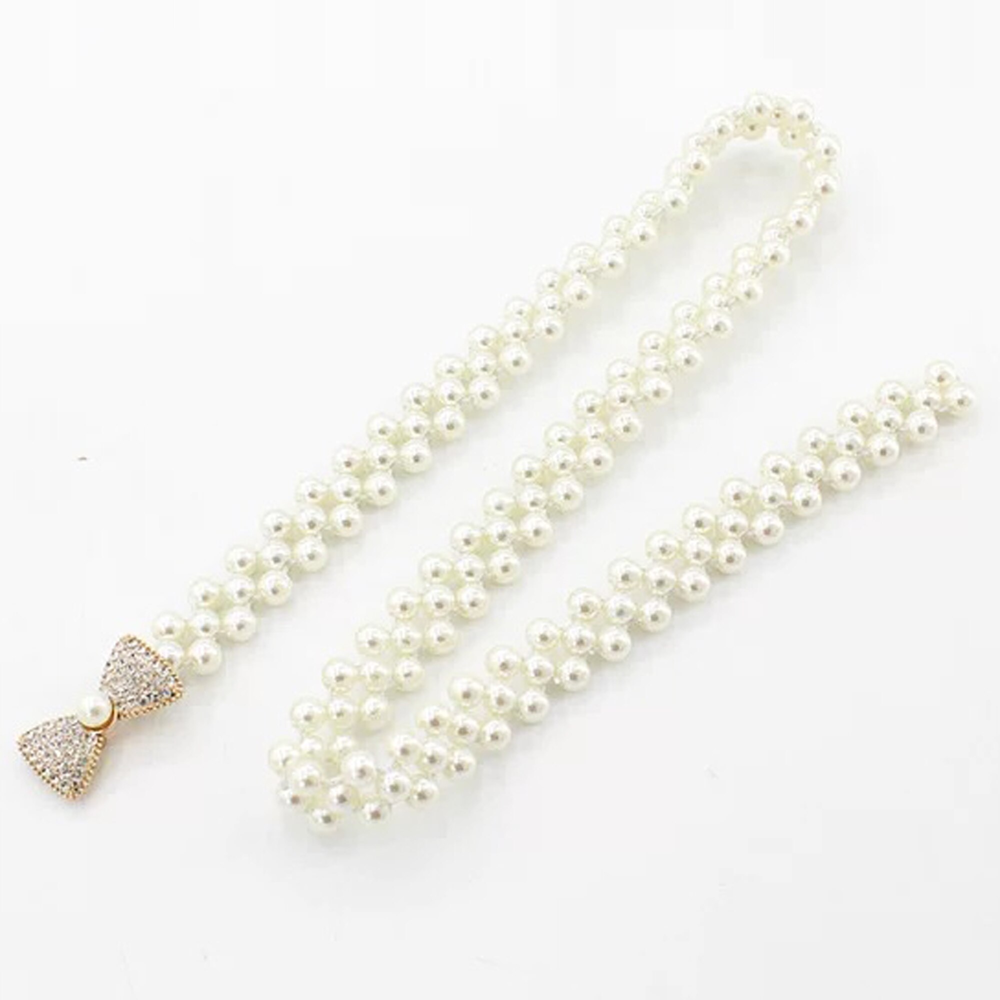 Curea decorativa, Little Angel, Metal, 90 cm, Alb/Auriu - eMAG.ro