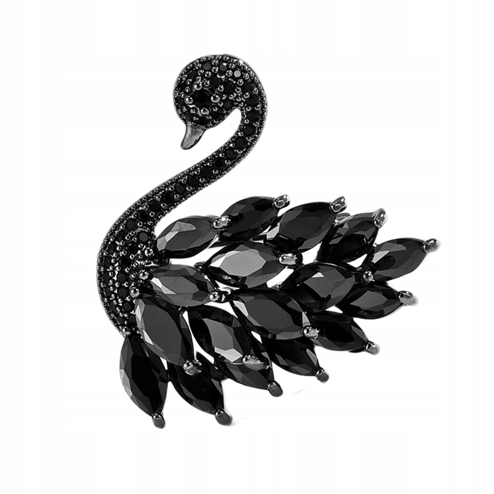 Brosa, Pinets, Model lebada, Cupru/Zirconiu, Negru - eMAG.ro