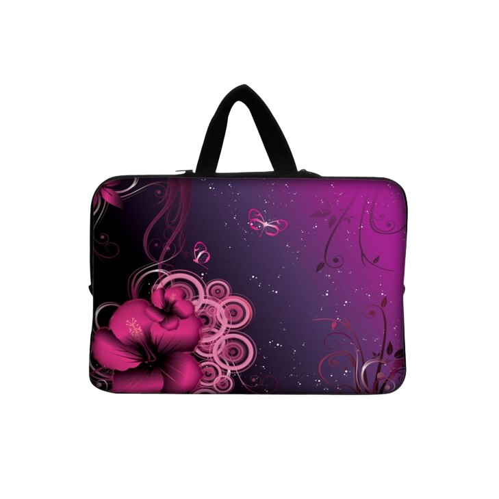 Geanta laptop, Compatibil cu 14/14.1", Neopren, Mov/Roz - eMAG.ro