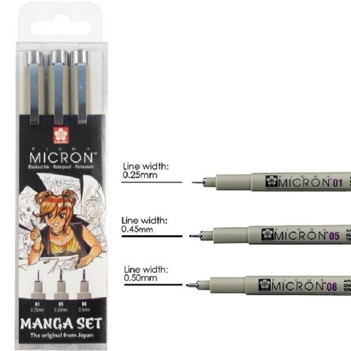 Set 3 Linere Sakura Manga Pigma Micron - eMAG.ro