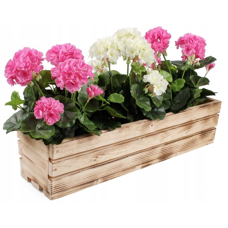 Ghiveci balcon, Kotarbau, Lemn, Natural - eMAG.ro