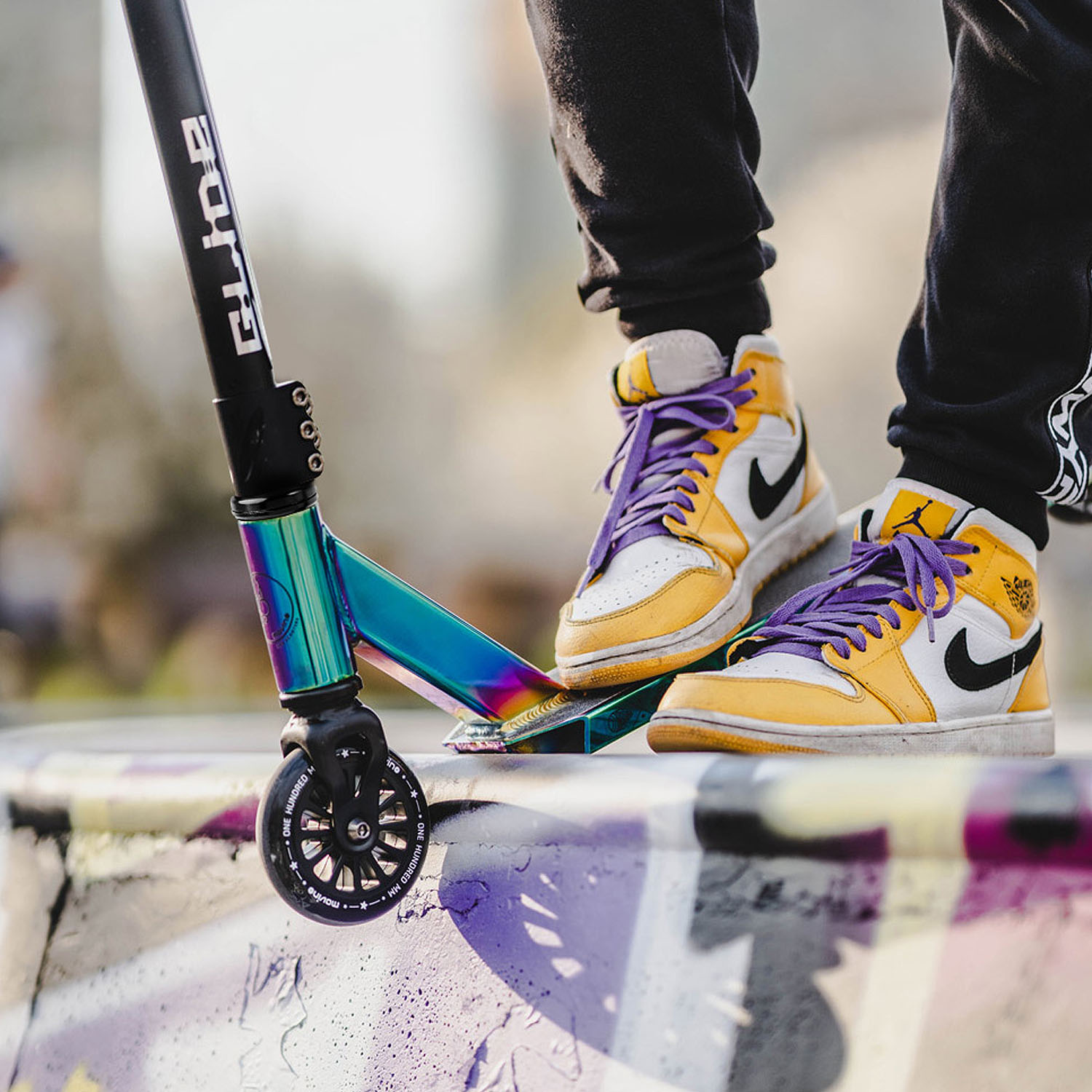 Trotineta Freestyle, Movino Glide, Multicolor, 100 mm, ABEC-9, IHC ...