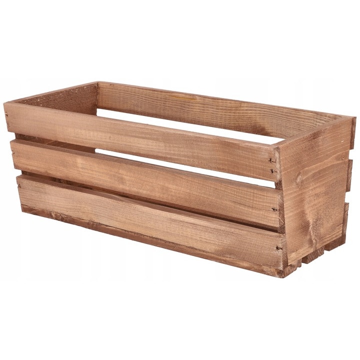 Ghiveci balcon, Kotarbau, Lemn, Natural - eMAG.ro