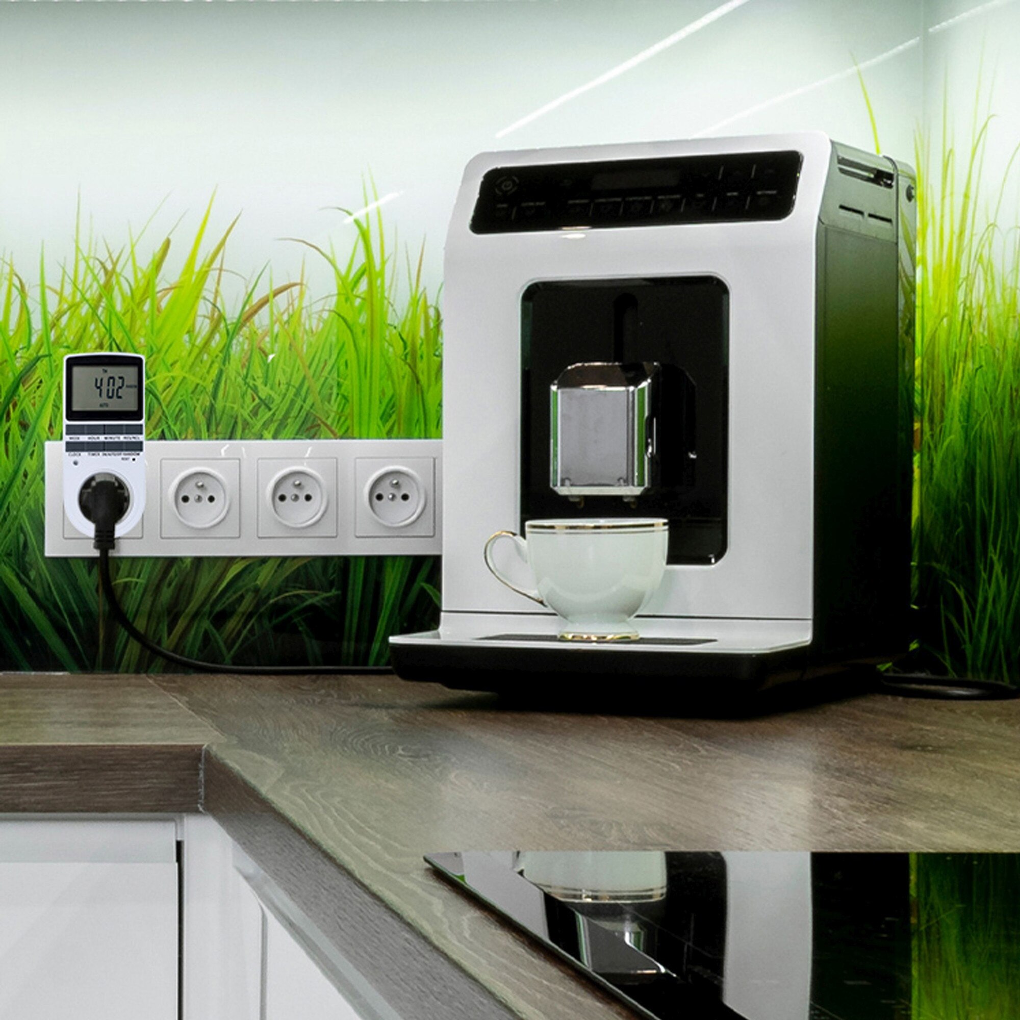 Timer Programabil RETOO HomeSmart, Priza Interna Cu LCD, 10 Programe ...