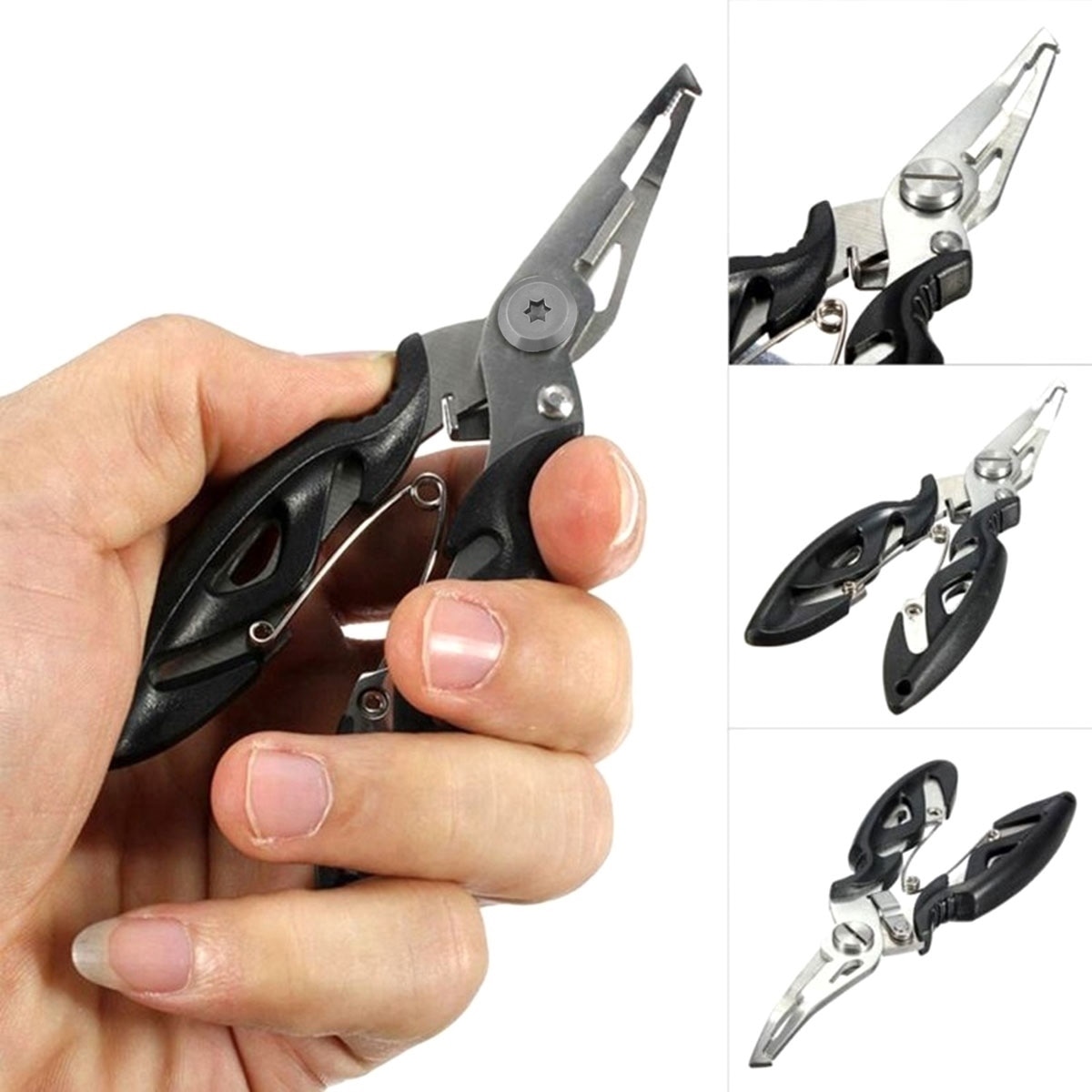 Cleste universal de pescuit, Zola®, 12.5 cm, negru - eMAG.ro
