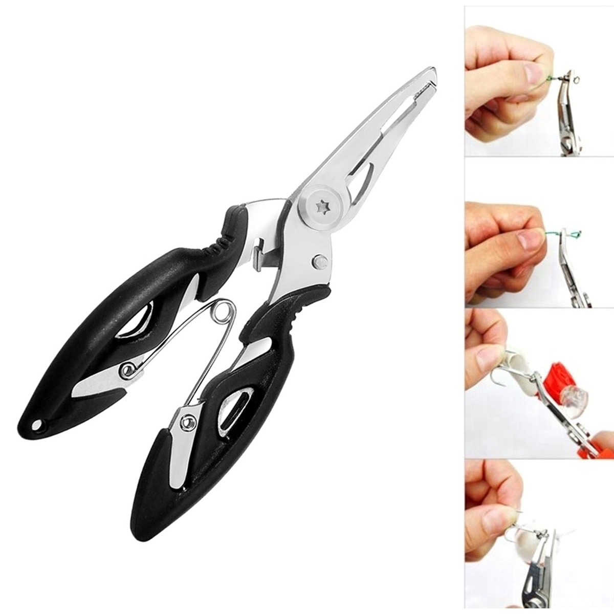 Cleste universal de pescuit, Zola®, 12.5 cm, negru - eMAG.ro